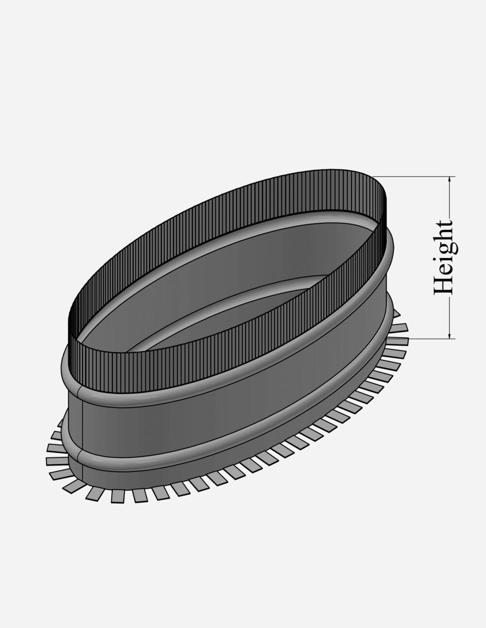 Castellated Spigots Oval - Duct System Christchurch | Quality Duct System
